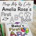 Book Themed Baby Shower ABC Book Fun First Alphabet Activity - Etsy