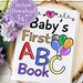Book Themed Baby Shower ABC Book Fun First Alphabet Activity - Etsy