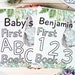 Safari Jungle Themed ABC & Numbers Baby Shower Bundle, Printed and ...