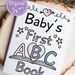 ABC & Numbers Baby Shower Bundle, Book Themed Baby Shower Activities ...