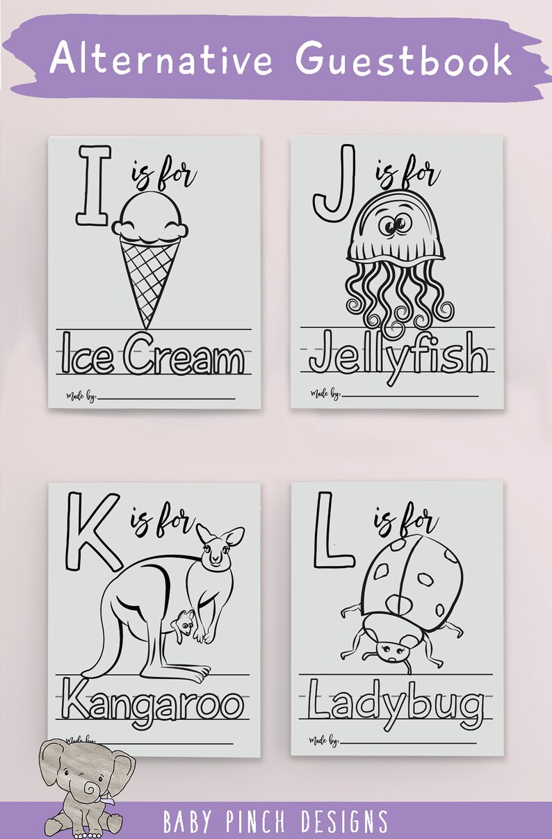 DIY ABC Shapes and Colors Book Bundle Alphabet Letters - Etsy