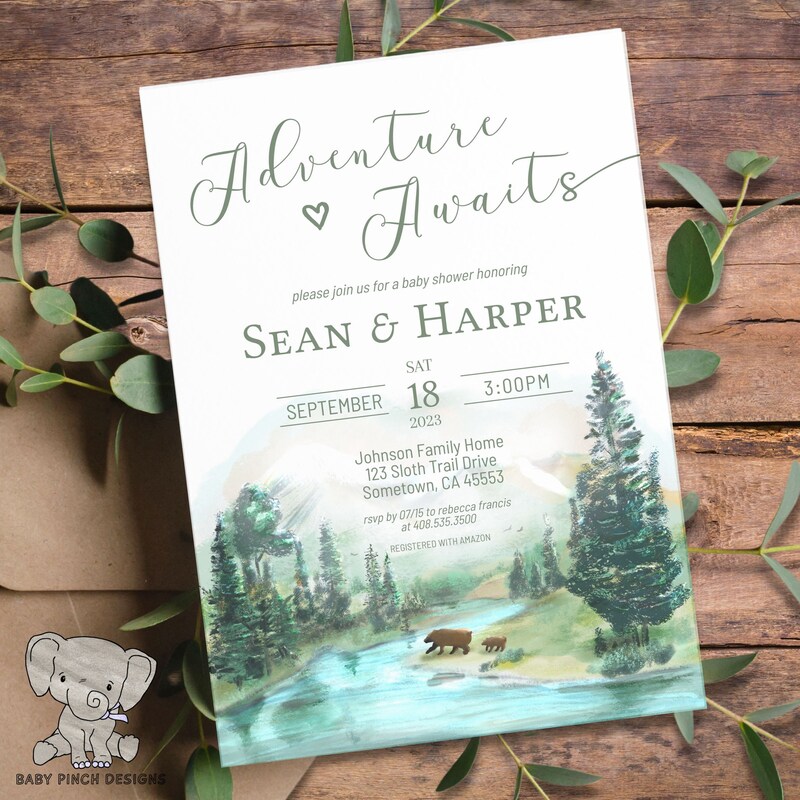 National Park Invite - Etsy