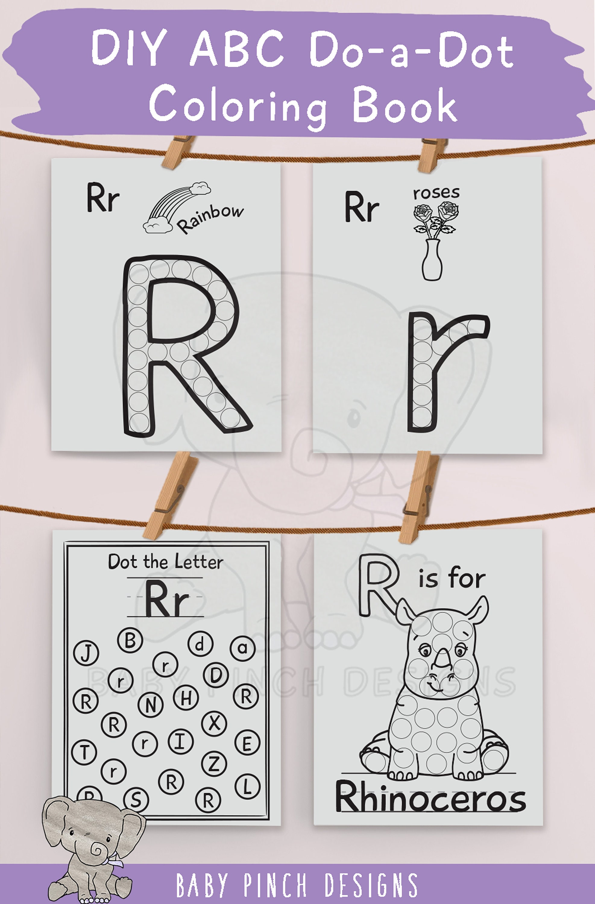 Do a Dot Markers ABC Activity Coloring Book Personalized - Etsy