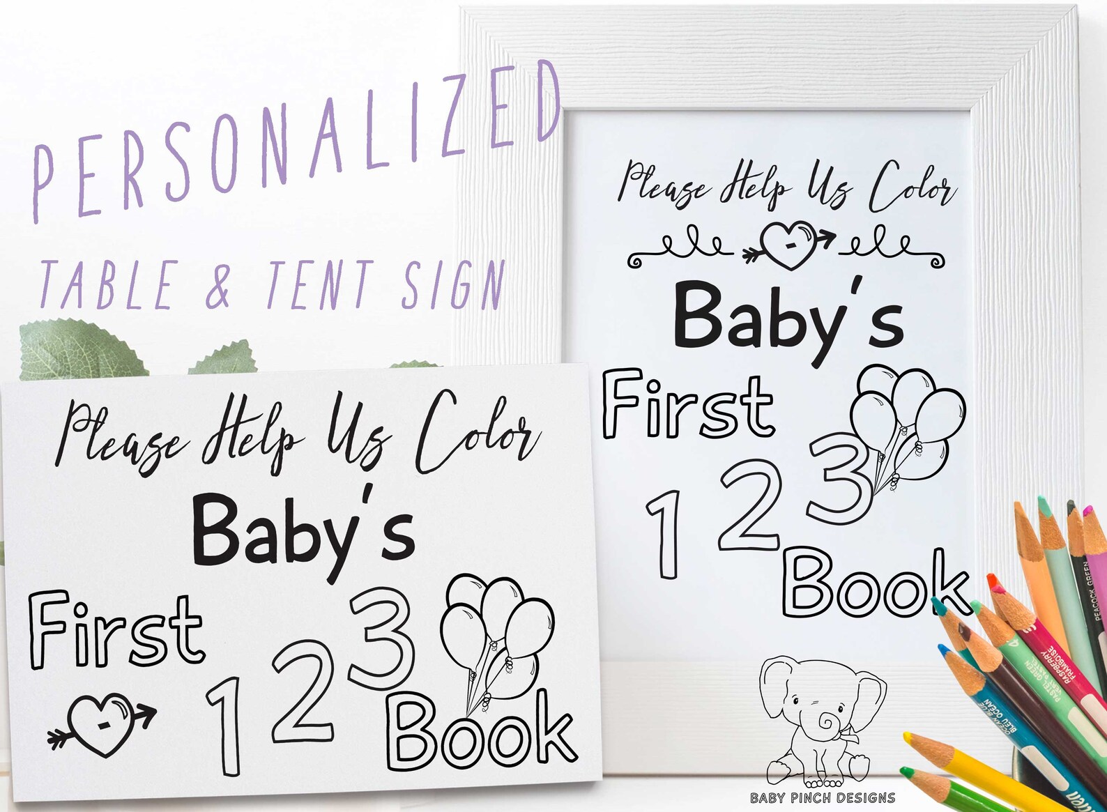 Baby's First Numbers Coloring Book A Fun and Memorable - Etsy