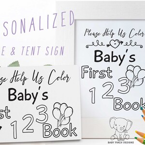 Baby's First Numbers Coloring Book | A Fun and Memorable Baby Shower ...
