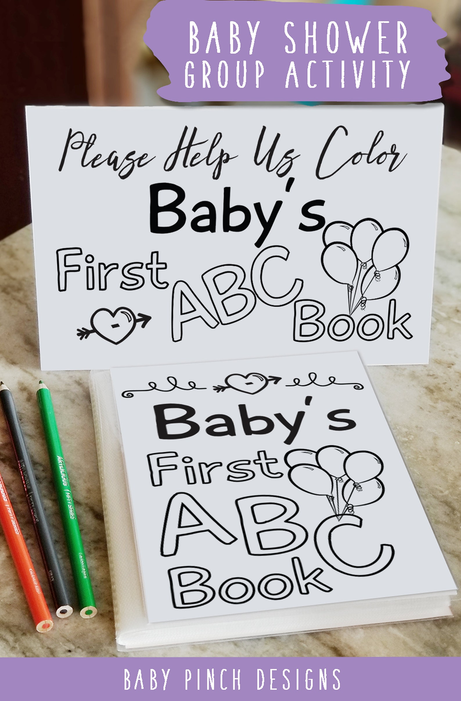 ABC Blank Alphabet Template | DIY Alphabet Cards| Coloring Pages | Baby ...