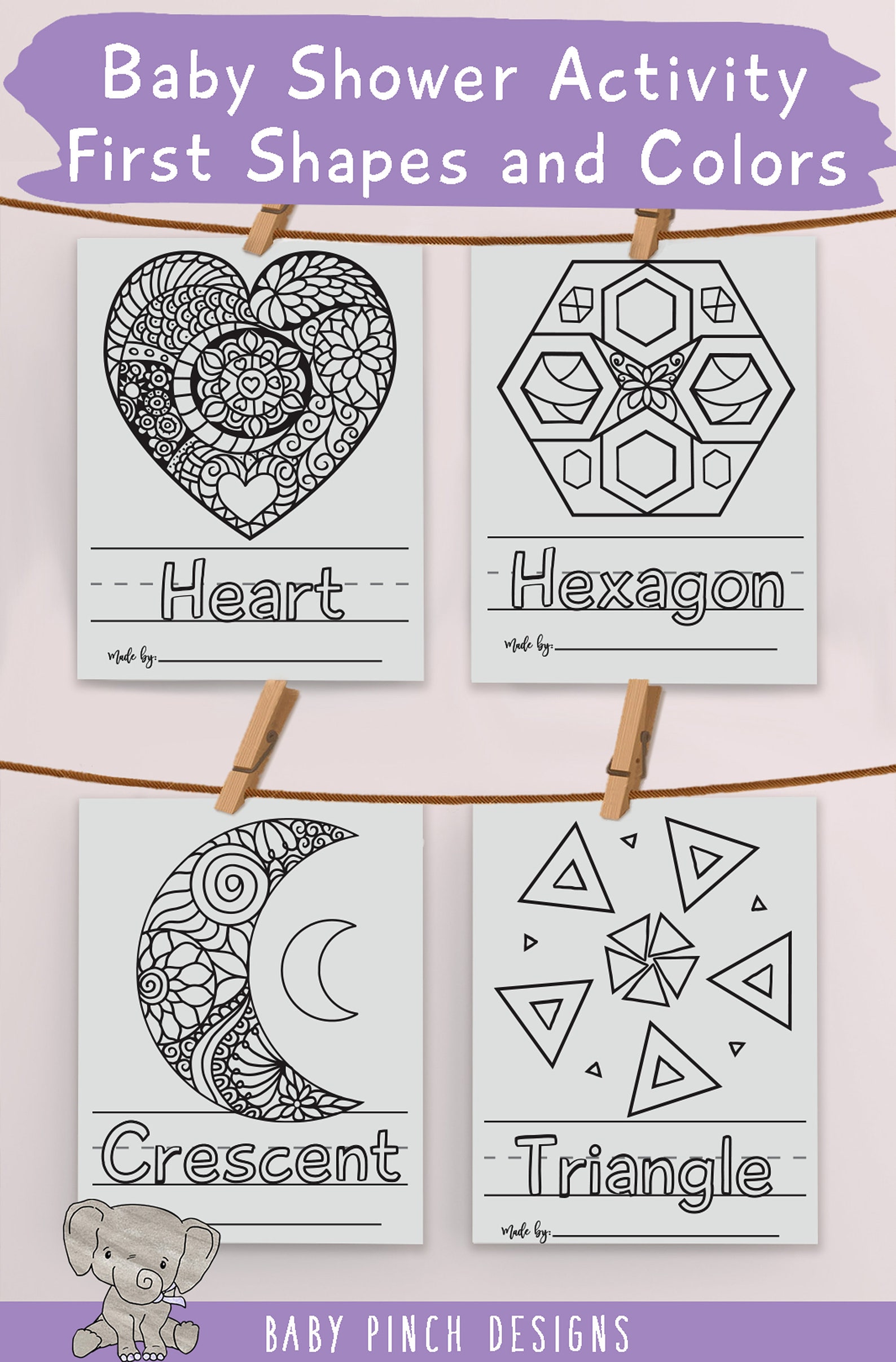 Baby's First Shapes and Colors Book Instant Download - Etsy