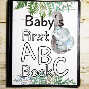 Safari Jungle Themed ABC & Numbers Baby Shower Bundle, Printed and ...