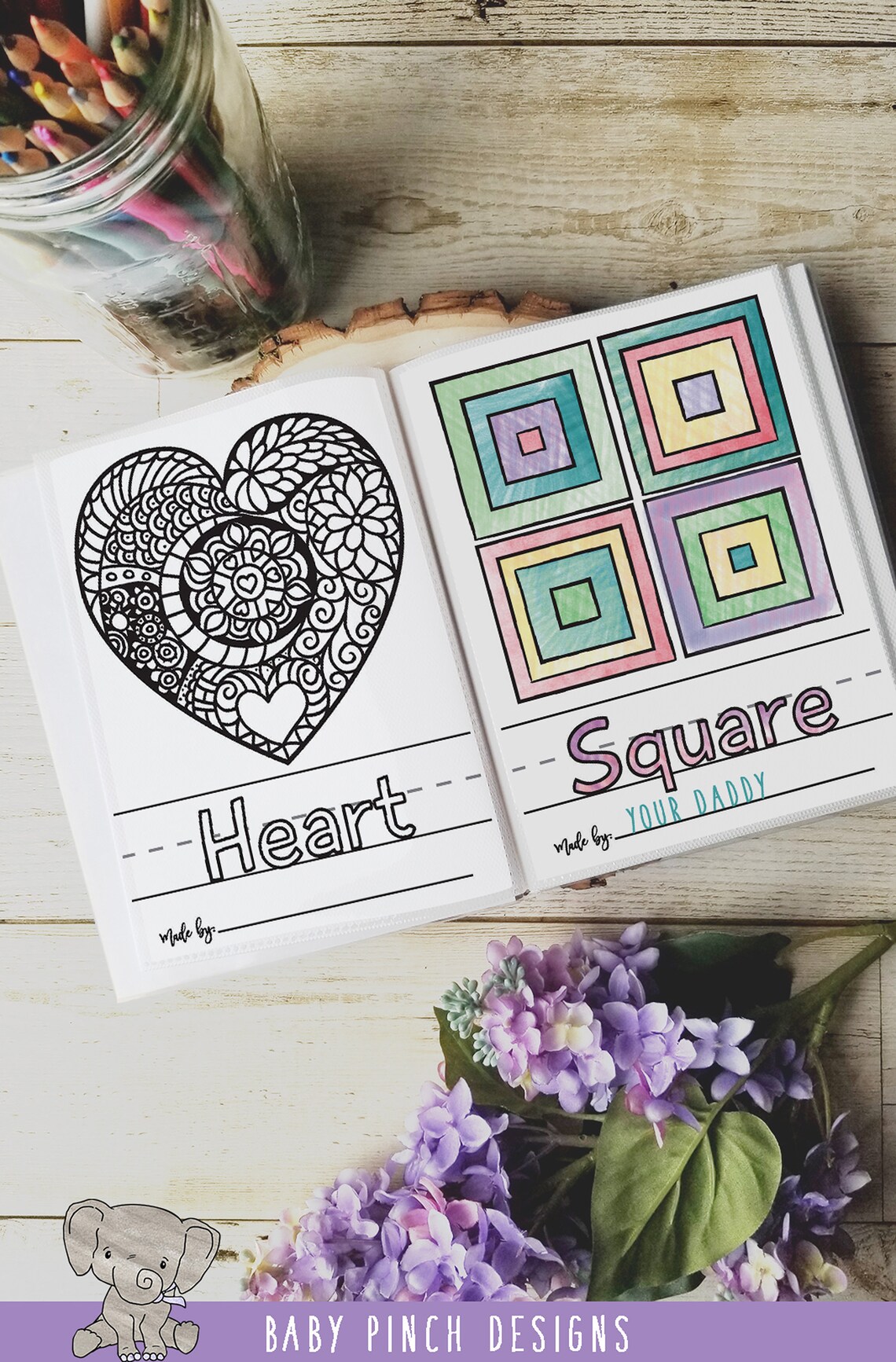 DIY ABC Shapes and Colors Book Bundle Alphabet Letters - Etsy