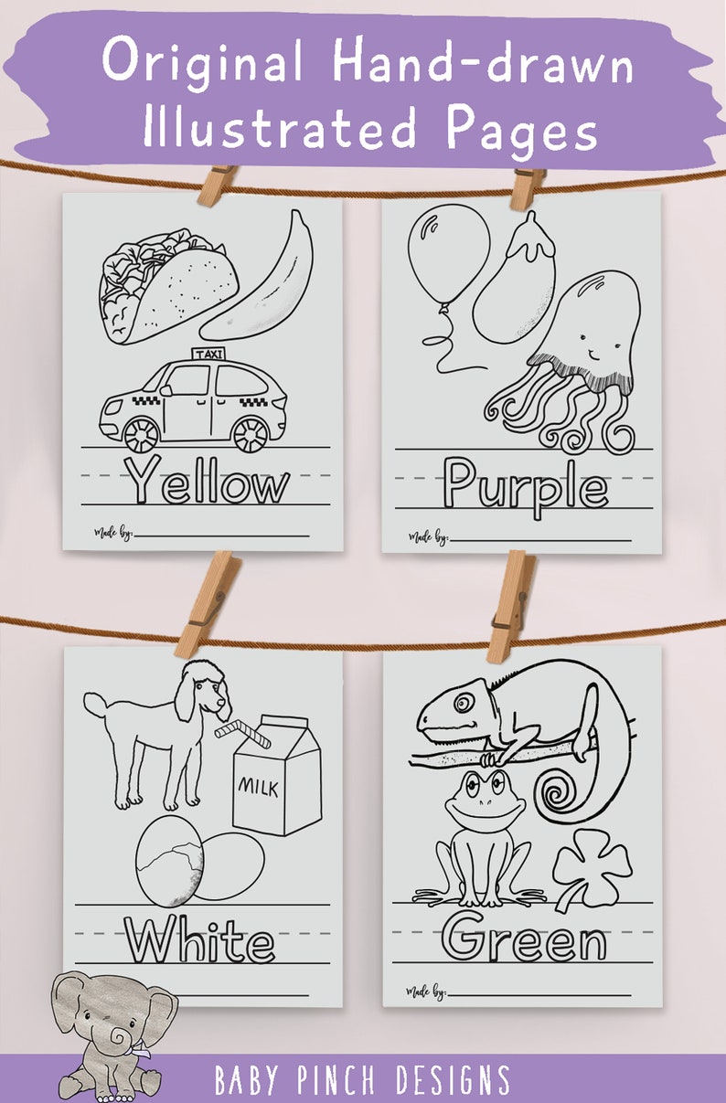 DIY ABC Shapes and Colors Book Bundle Alphabet Letters - Etsy