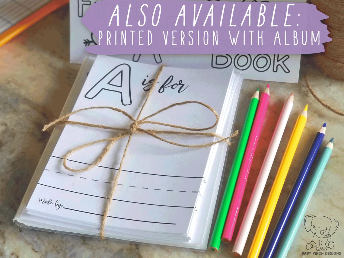 ABC Blank Alphabet Template DIY Alphabet Cards Coloring | Etsy