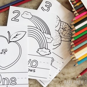 Baby's First Numbers Coloring Book | A Fun and Memorable Baby Shower ...