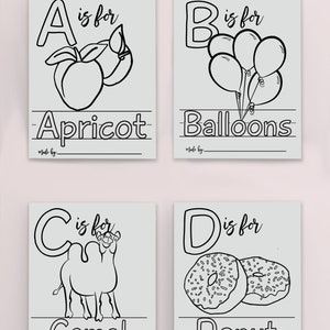 ABC & Numbers Baby Shower Bundle, Book Themed Baby Shower Activities ...