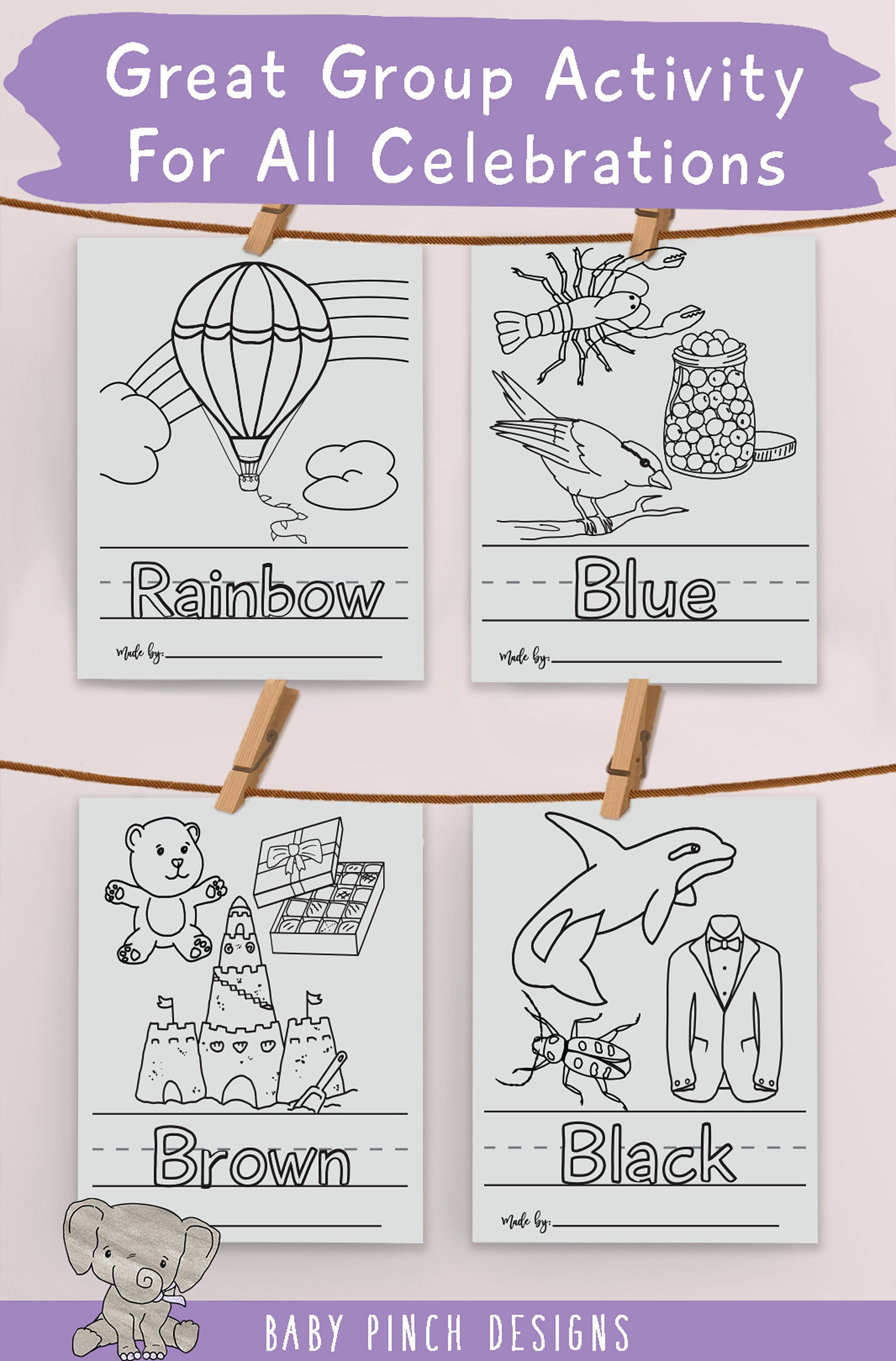 DIY ABC Shapes and Colors Book Bundle Alphabet Letters | Etsy