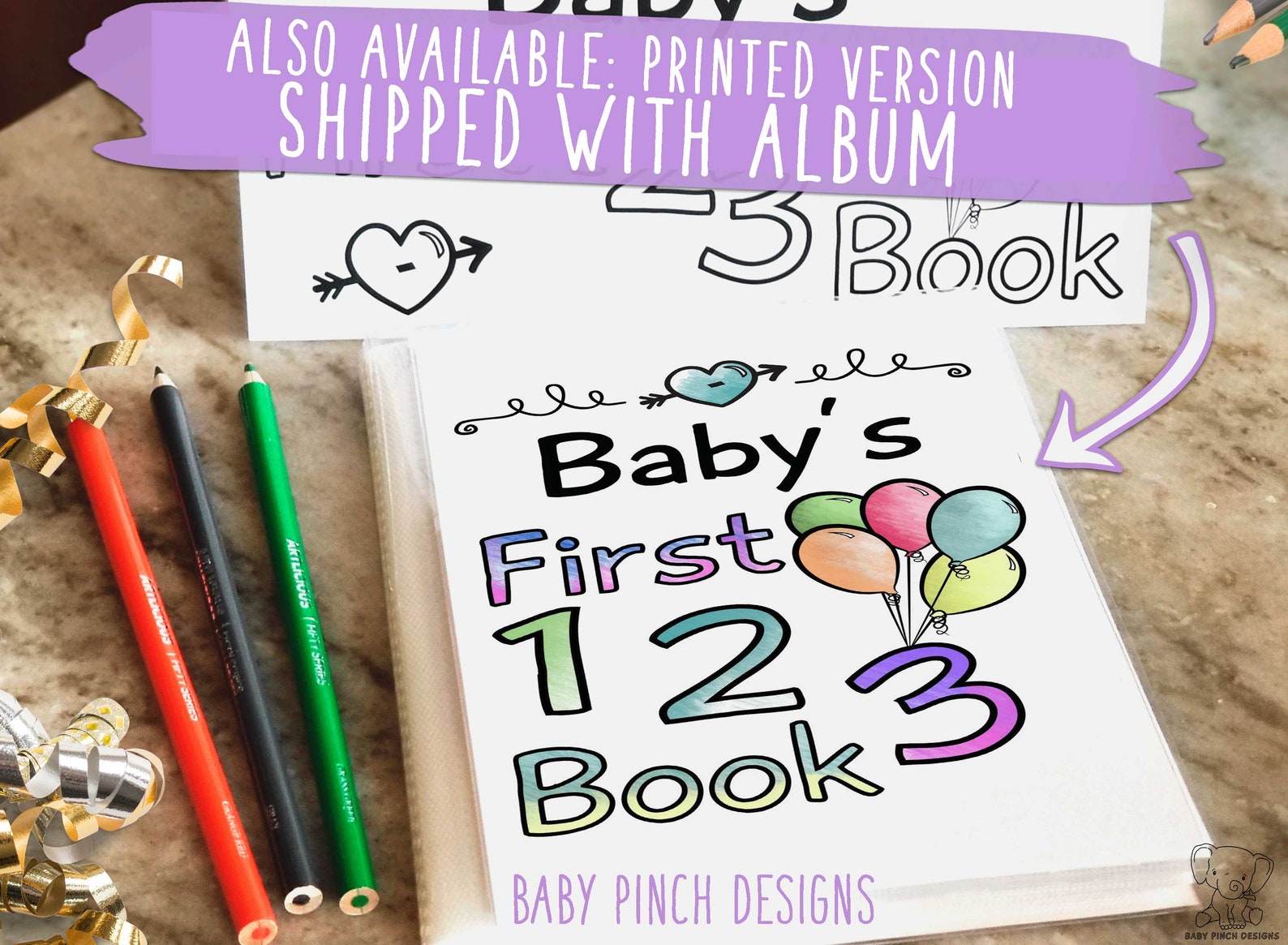Baby's First Numbers Coloring Book A Fun and Memorable - Etsy