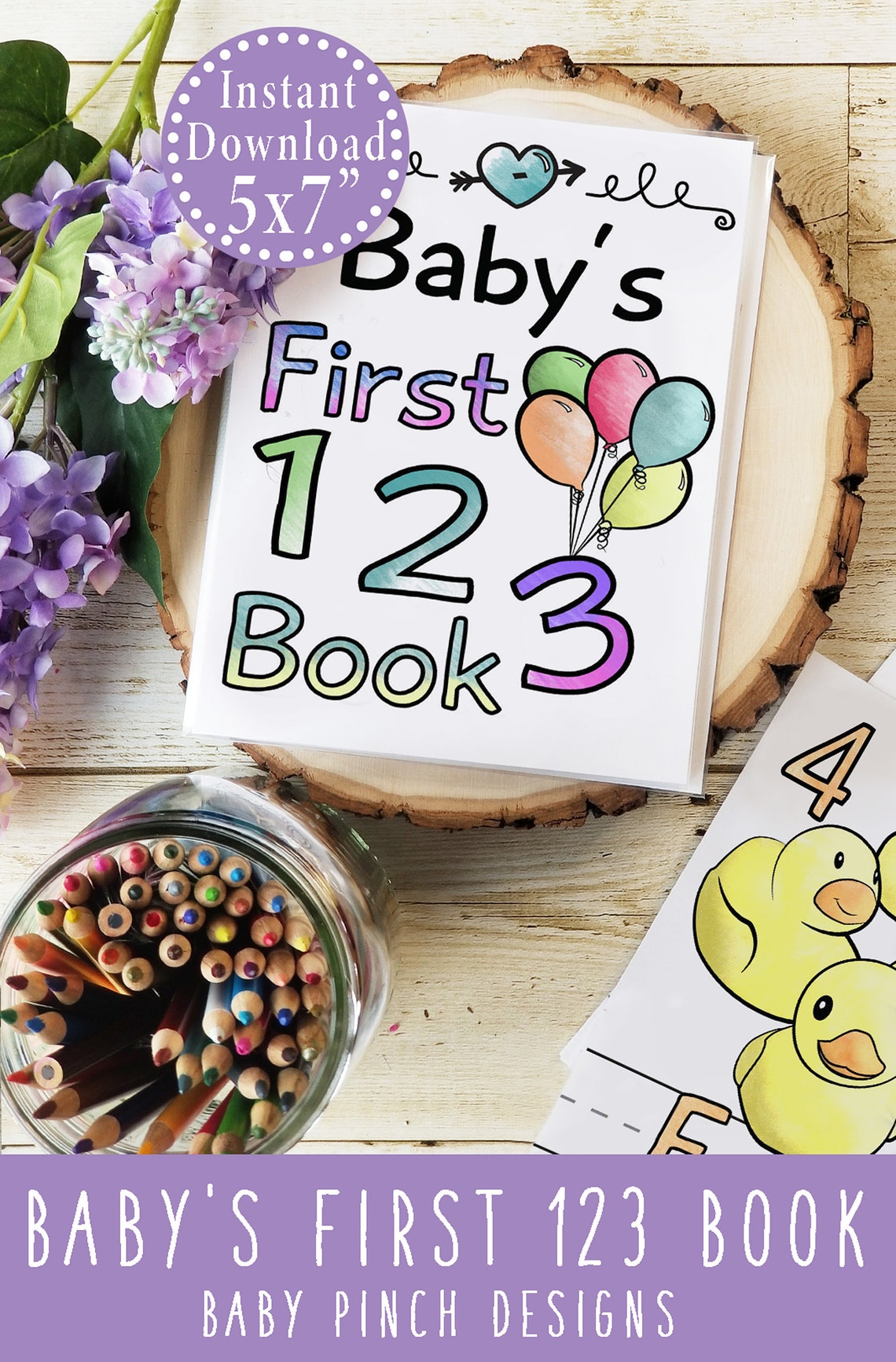 Baby's First Numbers Coloring Book A Fun and Memorable - Etsy