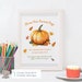 Little Pumpkin Editable Guest Book Alternative, ABC Book Baby Shower ...