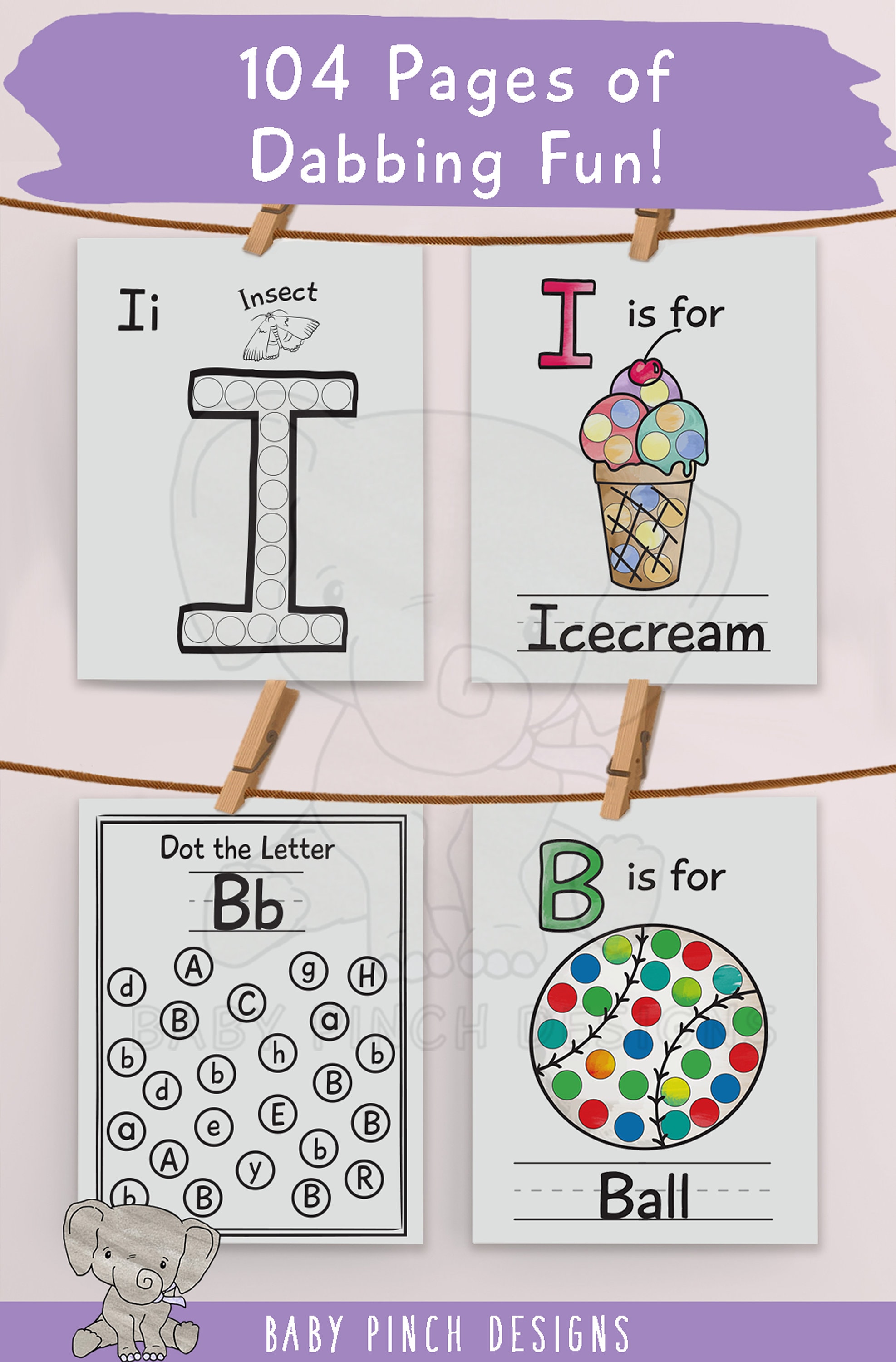 Do a Dot Markers ABC Activity Coloring Book, Personalized Alphabet Dot ...