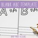 ABC Blank Alphabet Template | DIY Alphabet Cards| Coloring Pages | Baby ...
