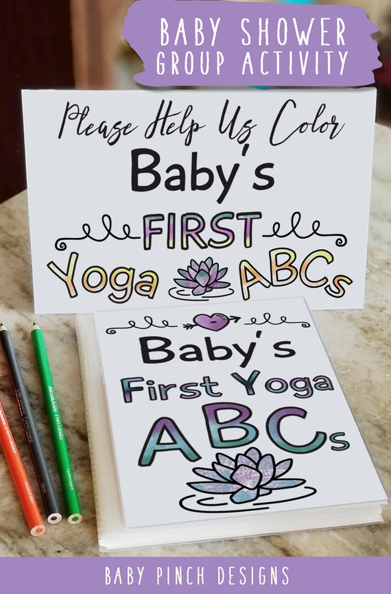 Yoga Poses ABC Printable Book A Unique Health and Wellness - Etsy