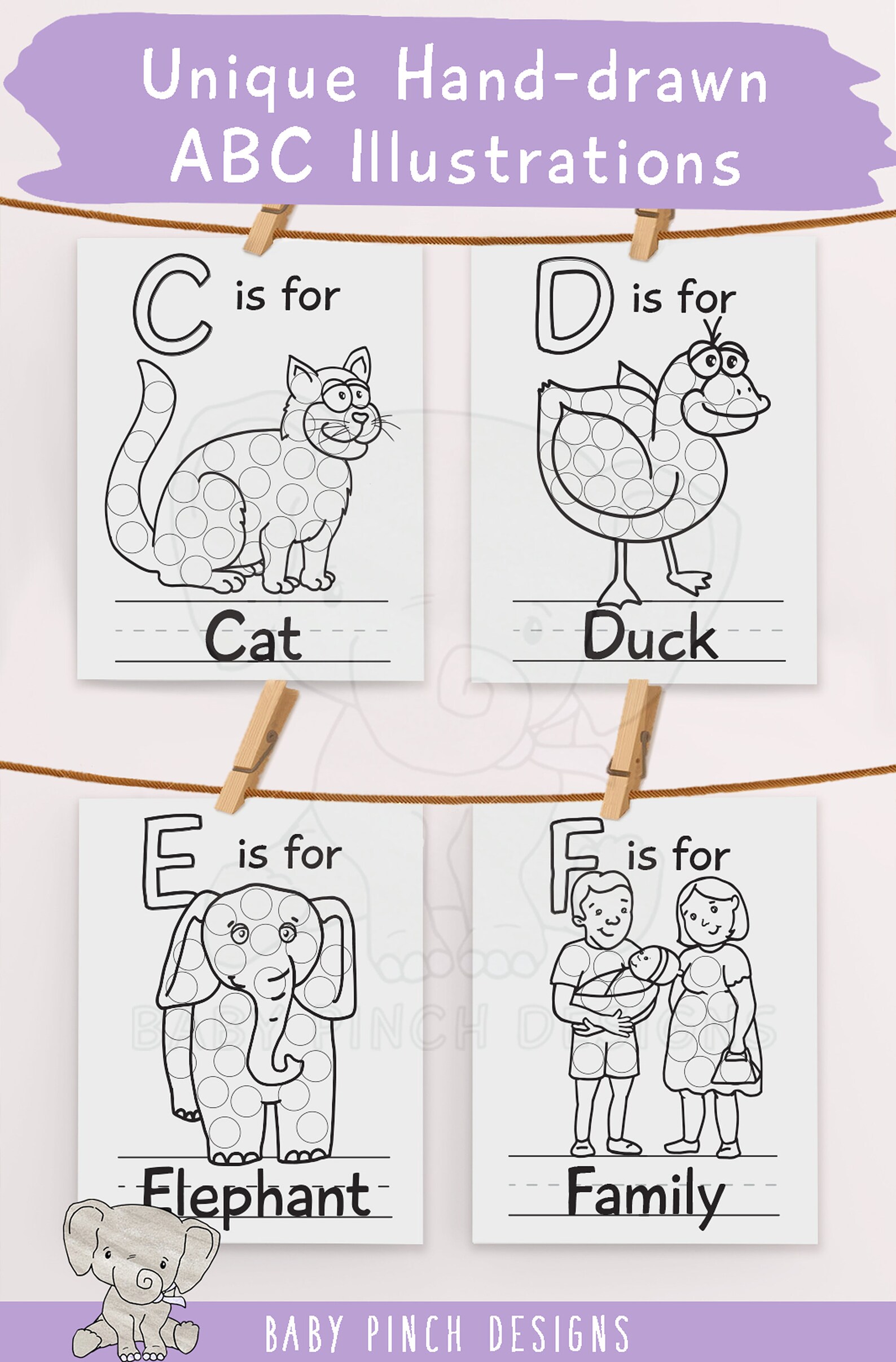Do a Dot Markers ABC Activity Coloring Book, Personalized Alphabet Dot ...