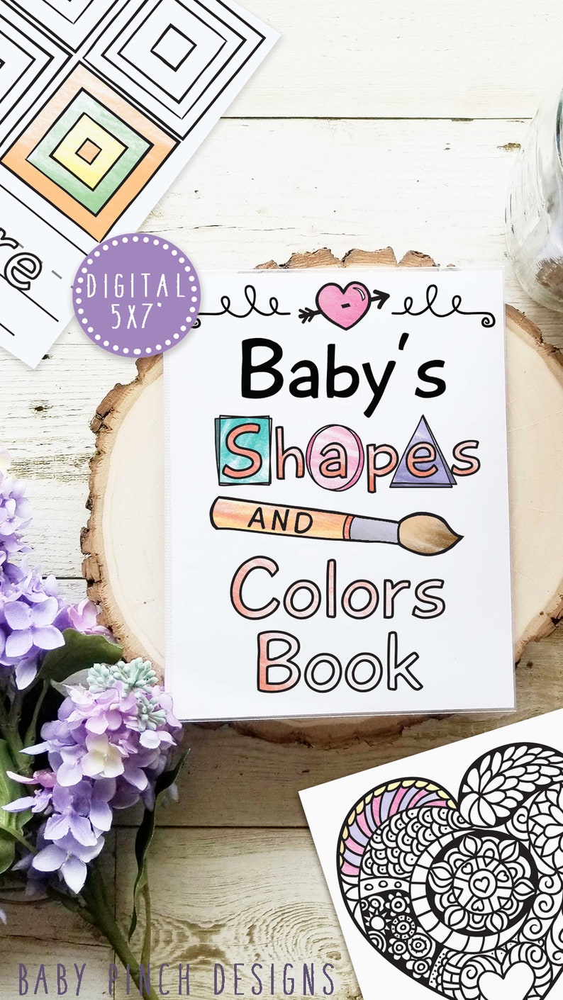 Baby's First Shapes and Colors Book Instant Download - Etsy