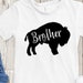 Brother Bison Family Shirts Family Buffalo Shirts Family Bison | Etsy