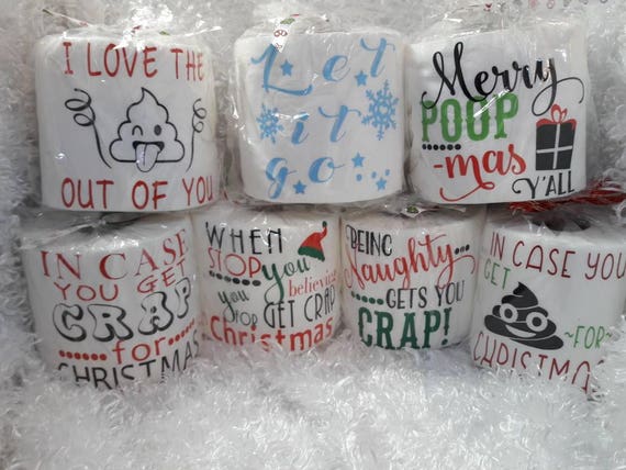 Gag Gift Toilet Paper Secret Santa Bad Santa Bad Santa Gift Funny Quote Gifts for Boss Company Gifts Toilet Paper Funny Holiday Gift Etsy UK