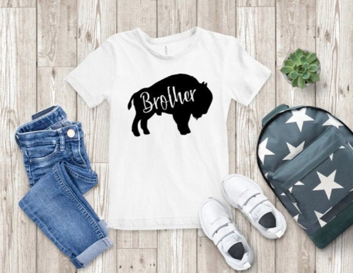 Brother Bison Family Shirts Family Buffalo Shirts Family Bison | Etsy