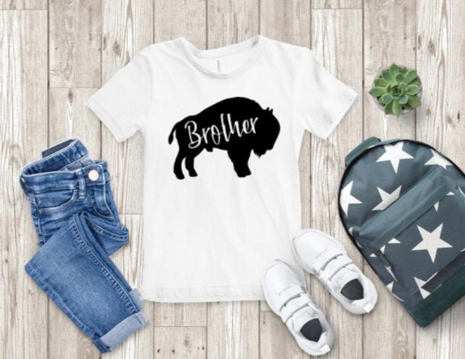 Brother Bison Family Shirts Family Buffalo Shirts Family Bison | Etsy