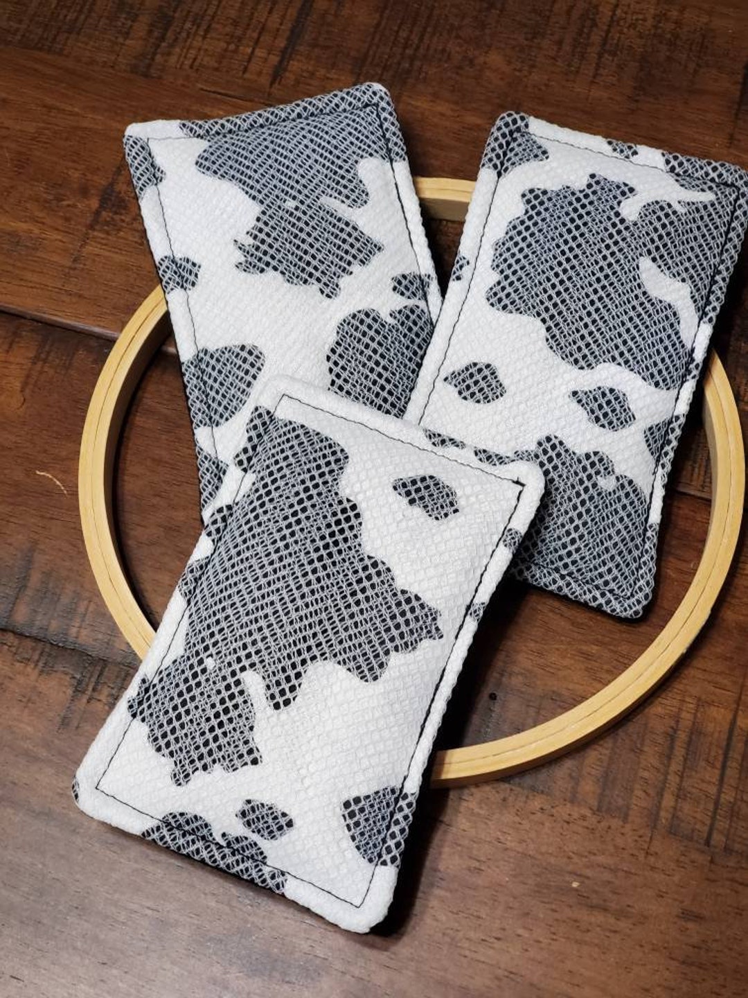 Cow Print Reusable Sponge 3 Pack Cow Sponges Cows Reusable - Etsy