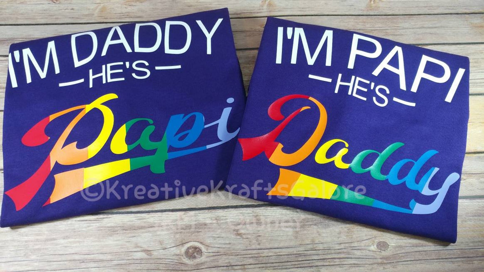Two Dads I'm Daddy He's Papi Two Dads I'm Papi - Etsy