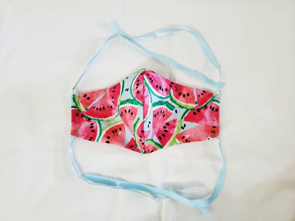 Watermelon Watermelon Face Mask Face Mask With Filter | Etsy