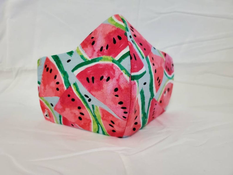 Watermelon Watermelon Face Mask Face Mask With Filter | Etsy