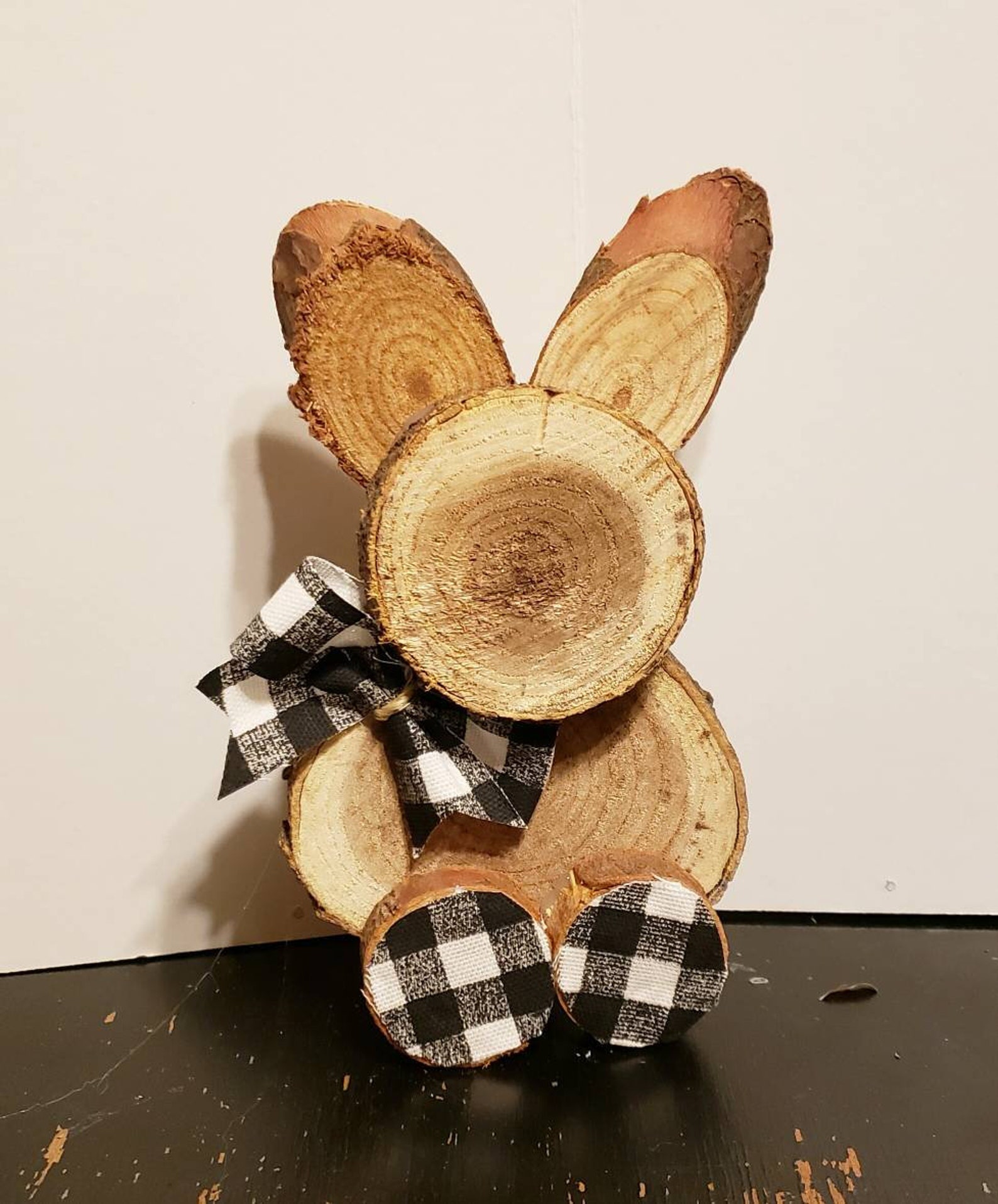 Bunny Decor Wood Bunny Table Decor Farmhouse Rustic Bunny - Etsy