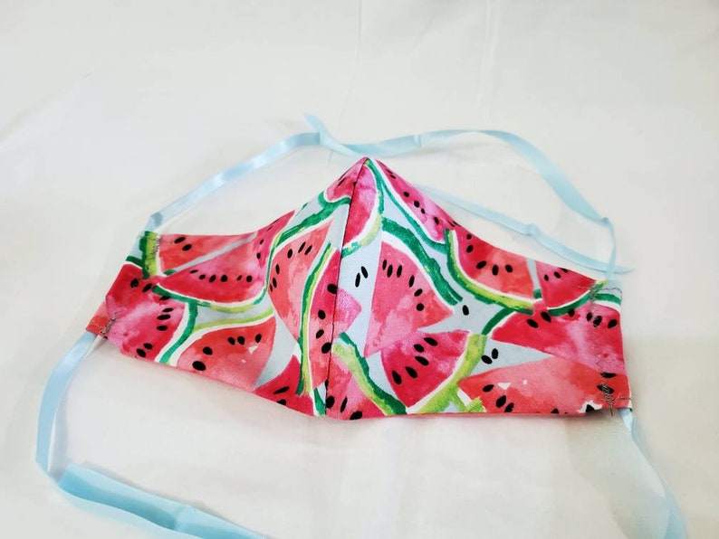 Watermelon Watermelon Face Mask Face Mask With Filter | Etsy