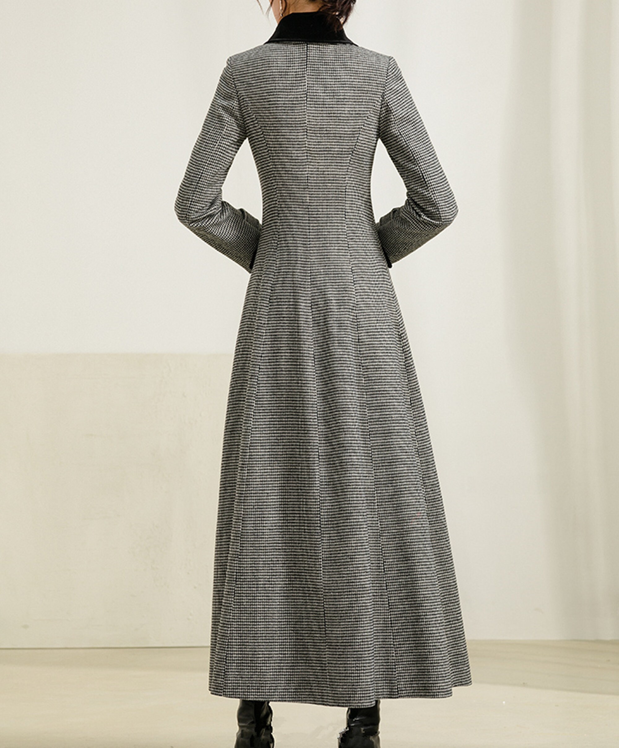 Women Long Full Length Wool Jacketfitted Coatplus Size - Etsy