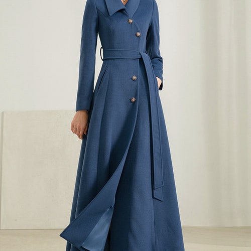 Women Long Full Length Wool Jacket Warm Cozy Coat Plus Size - Etsy