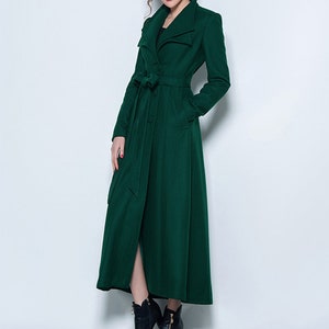 Winter Long Full Length Wool Jacket Warm Cozy Coat Plus Size Winter Coat Long Sleeve Coat Dress ...