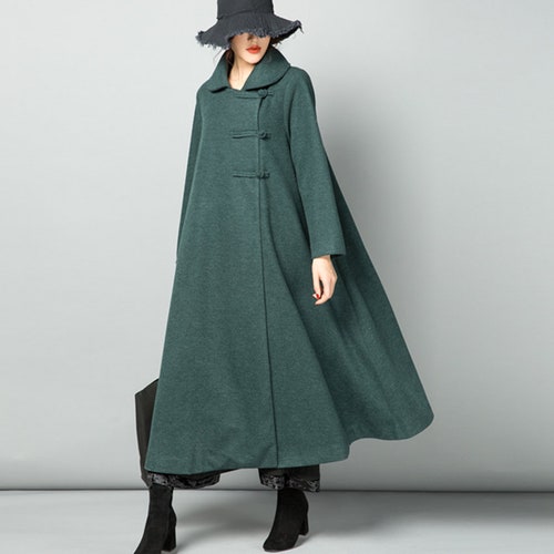 Women Long Full Length Wool Jacket Warm Cozy Coat Plus Size - Etsy