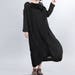 Black Dress Women Linen Tunic Dress Linen Dress Spring Autumn Linen ...