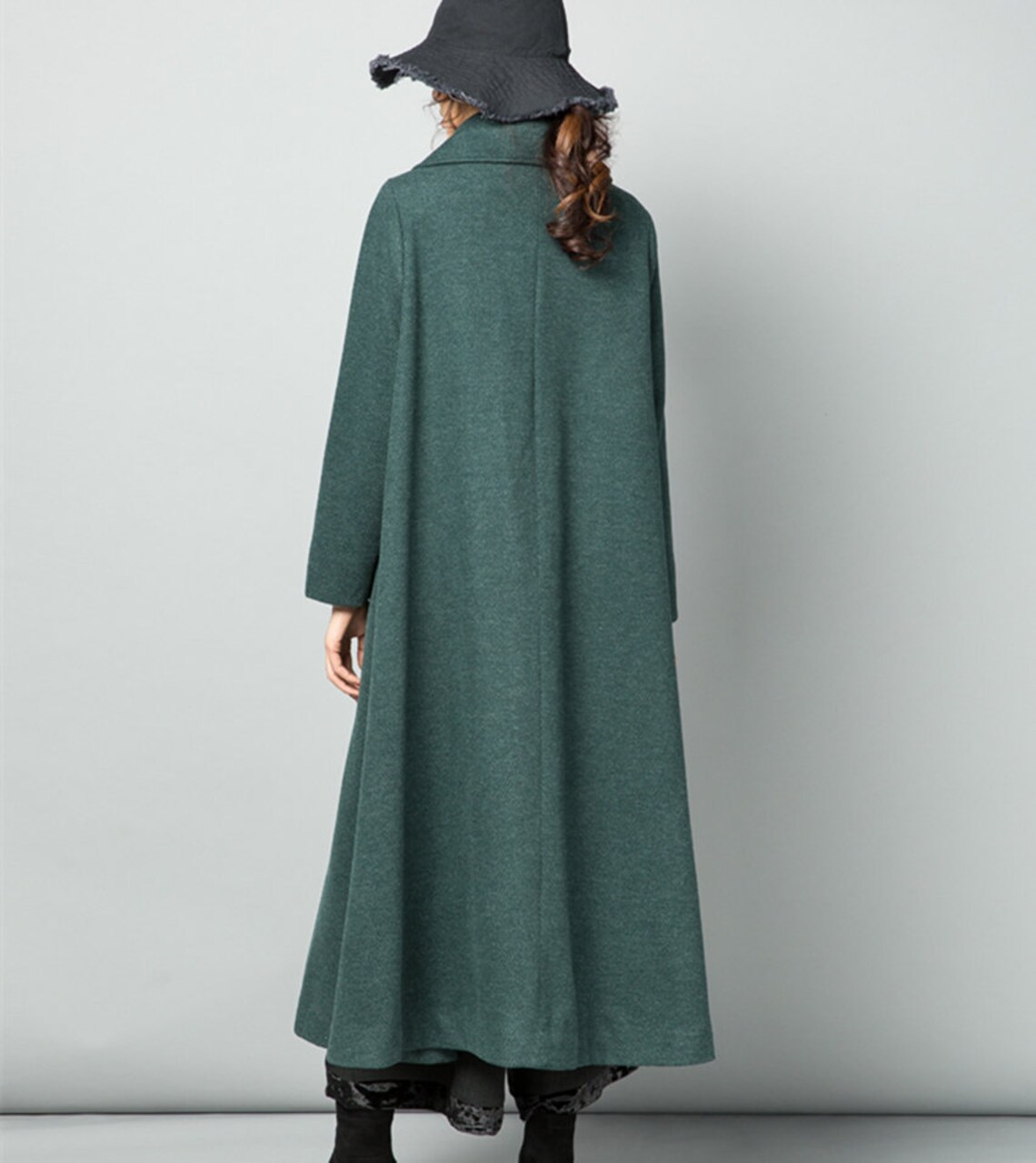 Long Length Wool Poncho Coatwarm Cozy Jacket Outwear Wool - Etsy UK