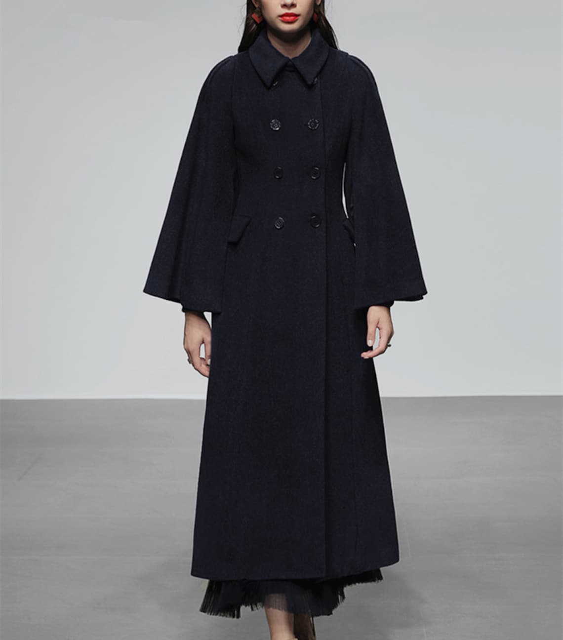 Black Coat Long Length Wool Jacket Warm Cozy Coat Wool Coat - Etsy