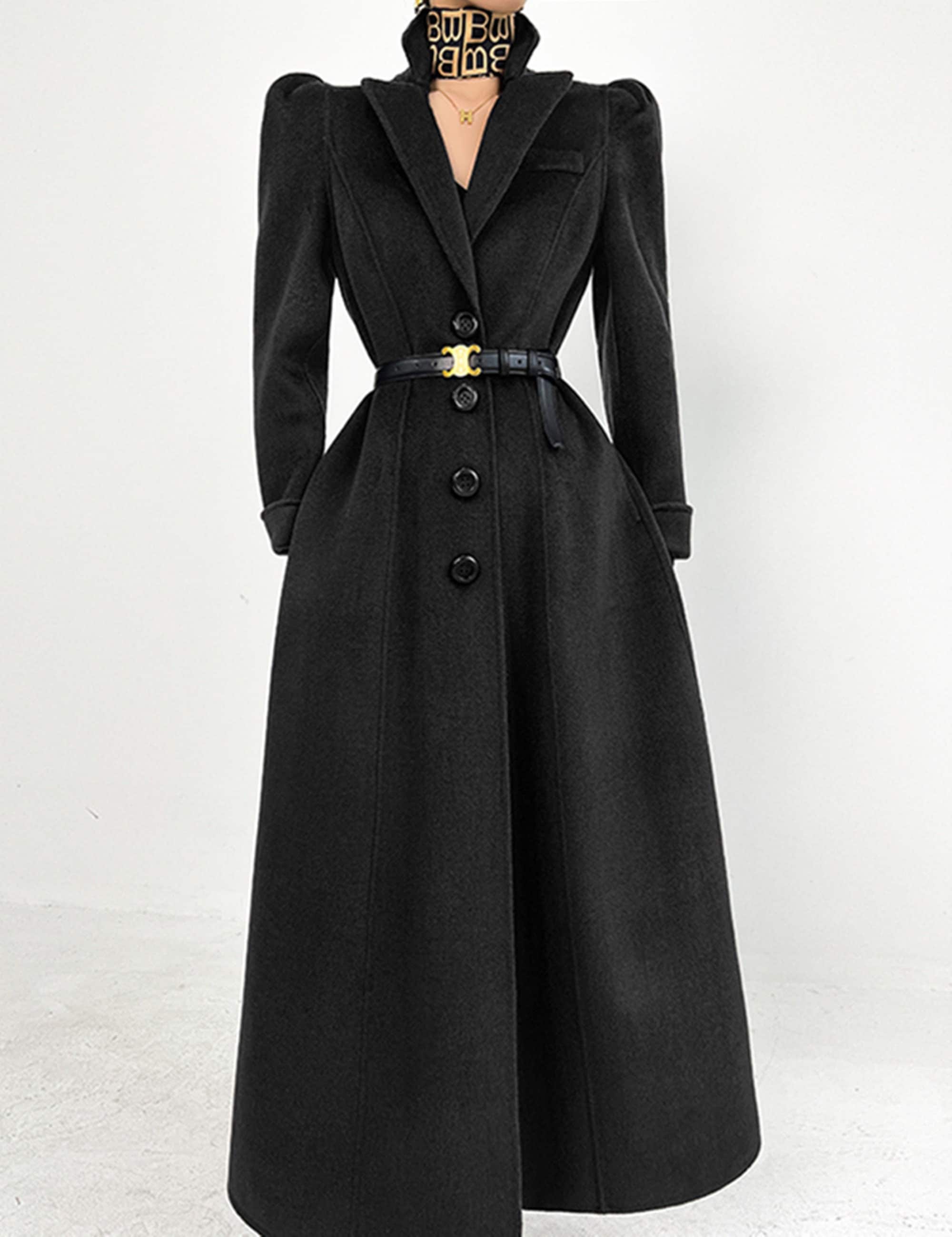 Women Long Full Length Wool Jacketretro Winter Coatplus Size - Etsy