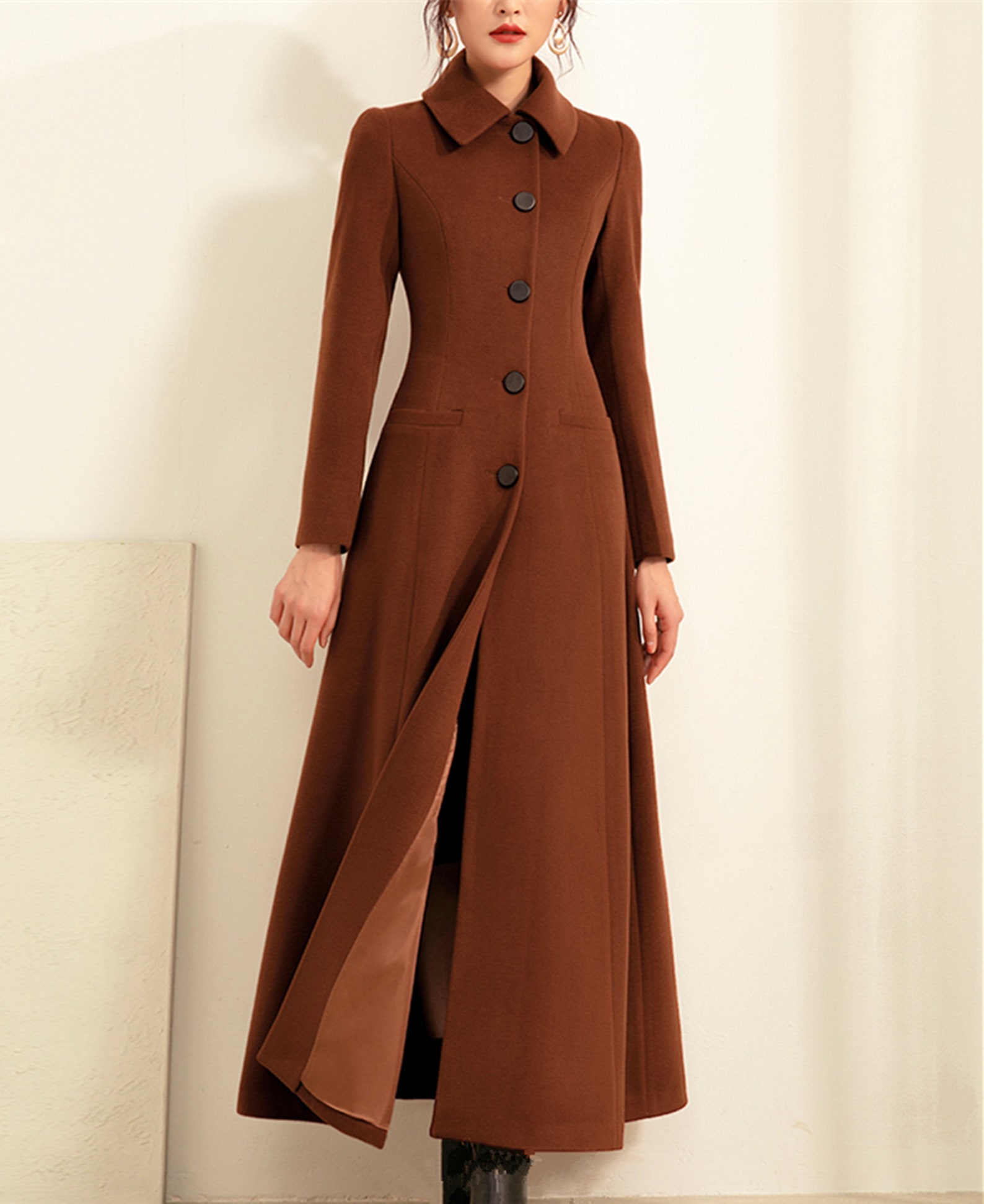 Women Long Full Length Wool Jacketlong Cozy Coatplus Size - Etsy