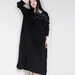 Black Dress Women Linen Tunic Dress Linen Dress Spring Autumn Linen ...