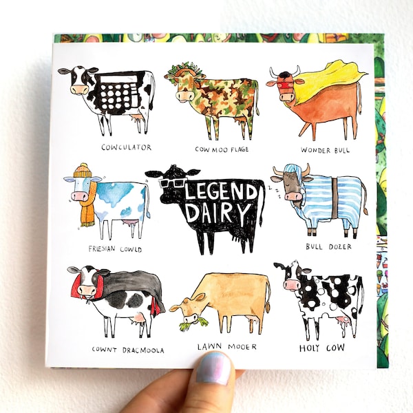 Cow Greeting Card - Etsy