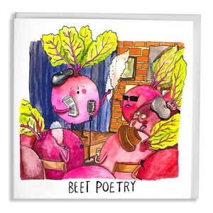 Beet Poetry - Greetings Card - Humour - Literature - Funny - Etsy