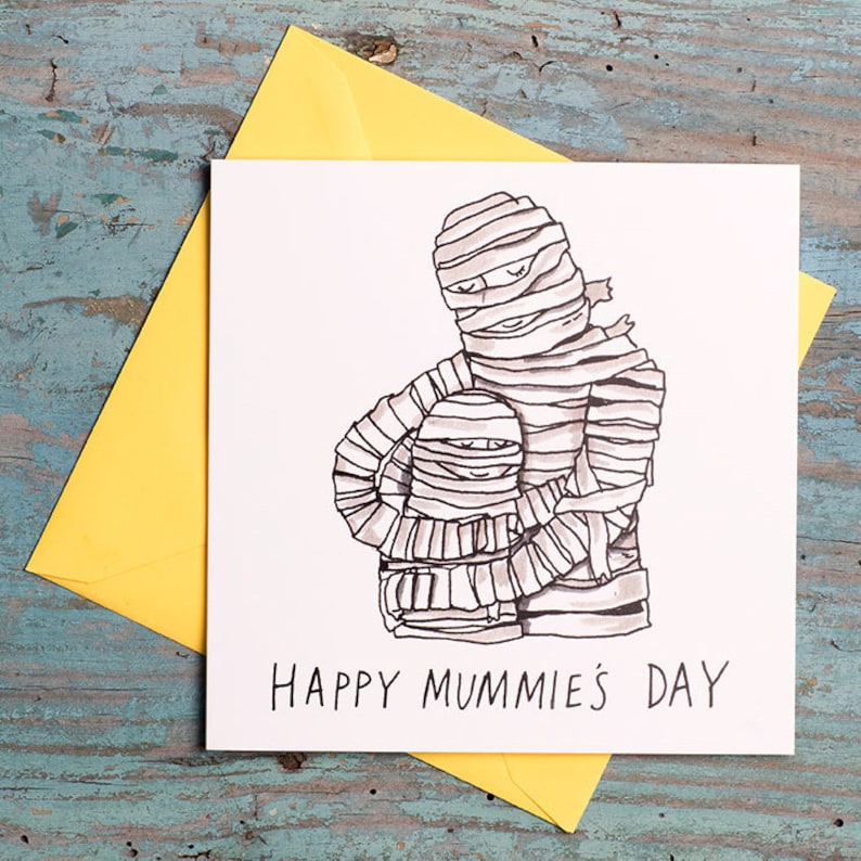 Happy Mummie's Day, Greetings Card, Mother's Day, Humour, Pun, Joke ...