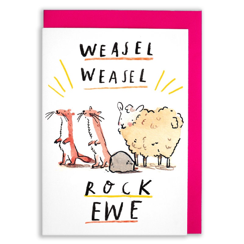 Weasel Weasel Rock Ewe Music Animals Farm Birthday | Etsy